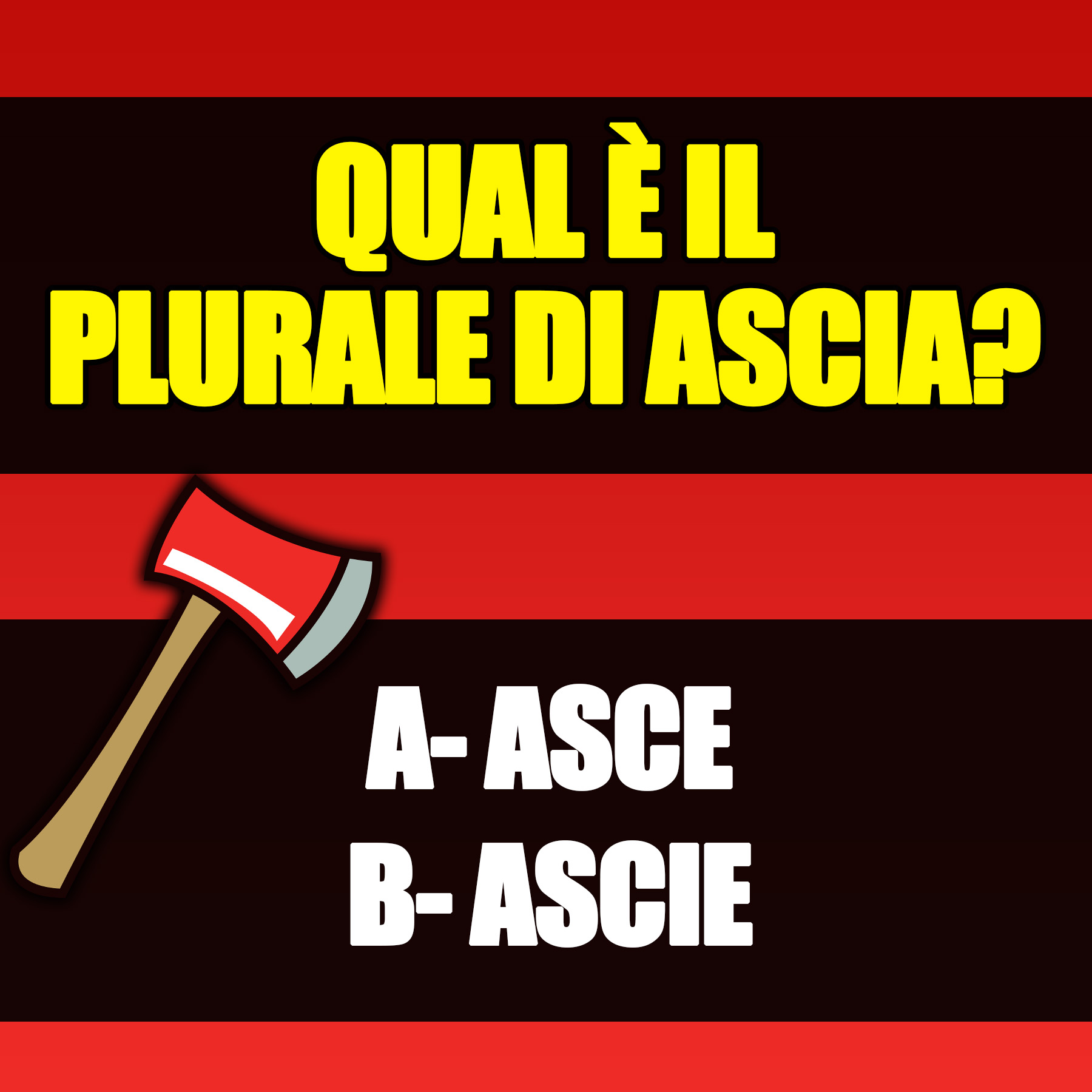 - Enigma linguistico: qual è il plurale di ascia? - Aforismi.it
